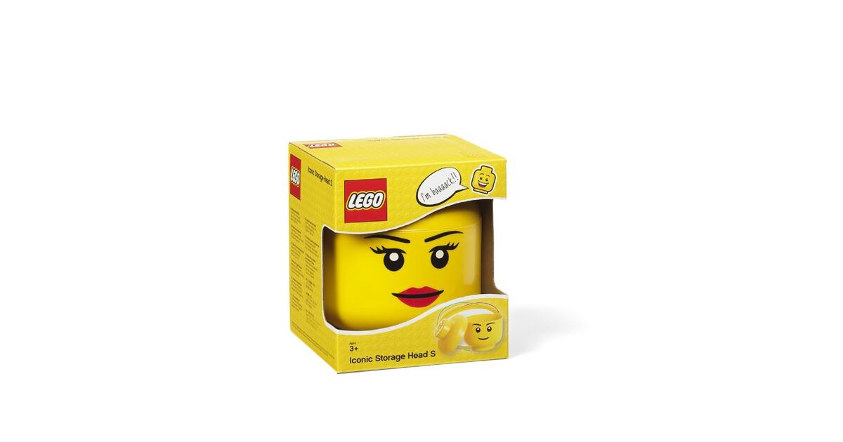 LEGO úložná hlava (mini) - dívka - Nejhracka.cz